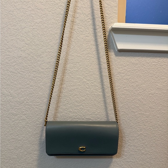 Coach | Bags | Coach Evie Long Wallet Crossbody Bag In Sea Foam | Poshmark